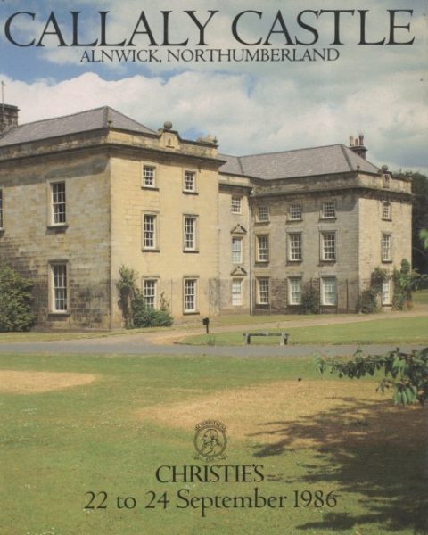 IH Christie's Callaly Castle Alnwick, Northumberland 9/22/86 Sale 3424 ...